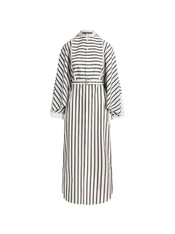 Ralph Lauren Juliana Striped Belted Dress