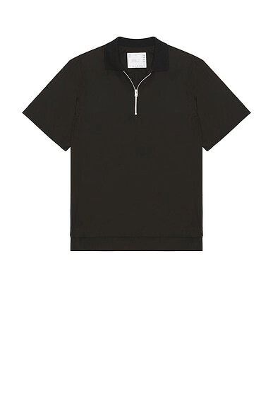 Sacai Poplin Pullover With Half Zip
