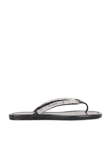 Christopher Esber Frida Pierced Flip Flop - Black