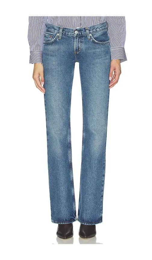 AGOLDE Low Rise Boot Jeans - Blue