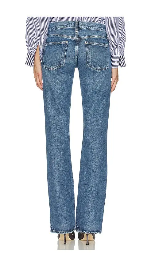 AGOLDE Low Rise Boot Jeans - Blue