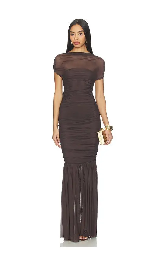 SEROYA Noel Gown - Chocolate