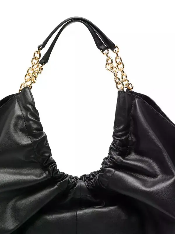 COCCINELLE Large Smash Tote Bag With Chain Detailing - Black