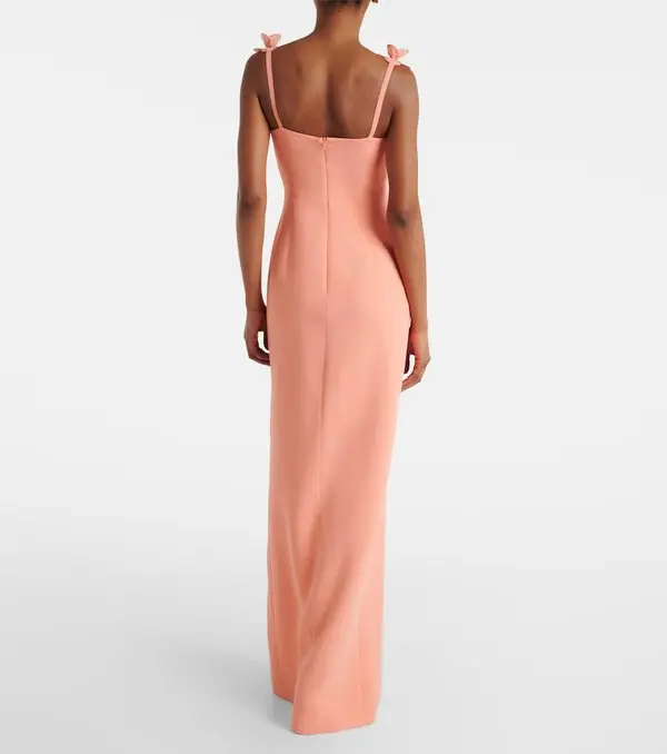 David Koma Floral Appliqué Gown