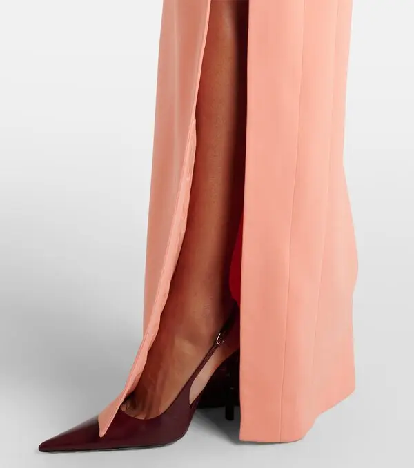 David Koma Floral Appliqué Gown
