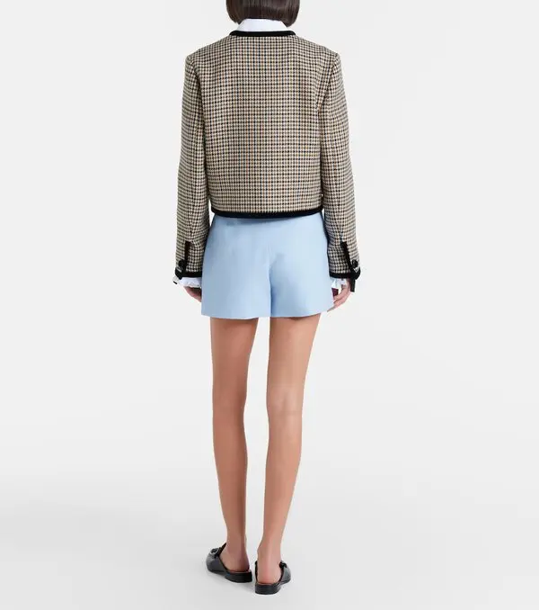 Valentino Garavani Crepe Couture Vgold Shorts