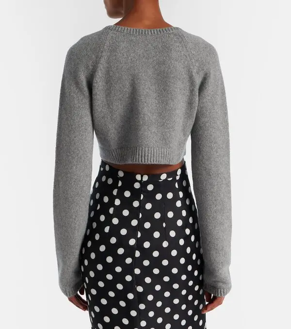 Khaite Cropped Cashmere Cardigan
