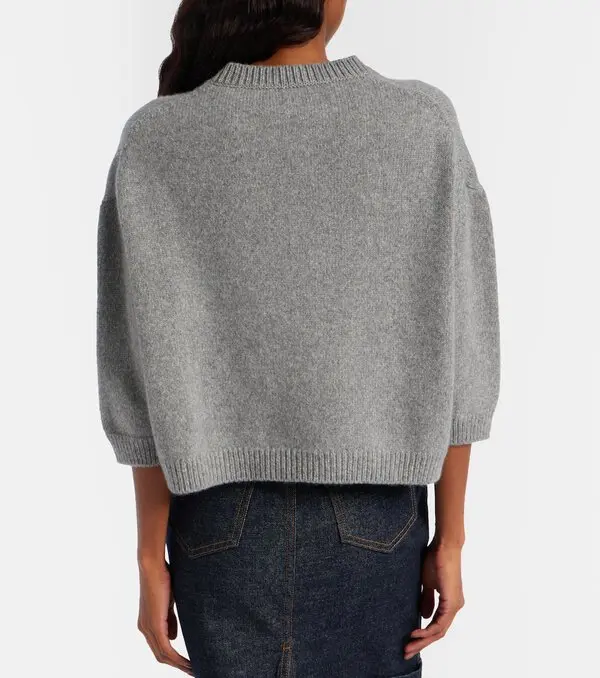 Khaite Sabina Cropped Cashmere Sweater
