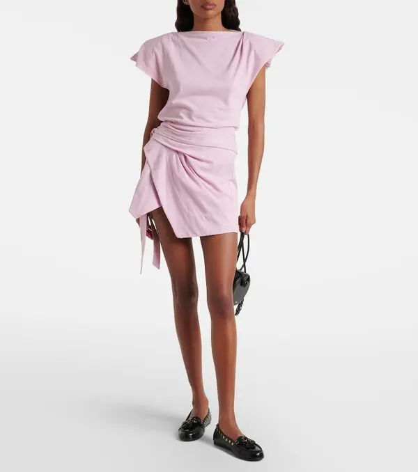Isabel Marant Étoile Berenice Draped Cotton Wrap Skirt