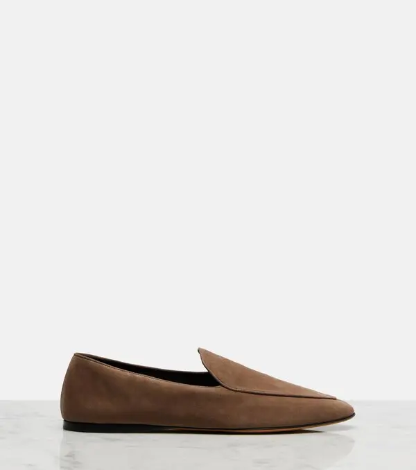THE ROW Soft Suede Loafers