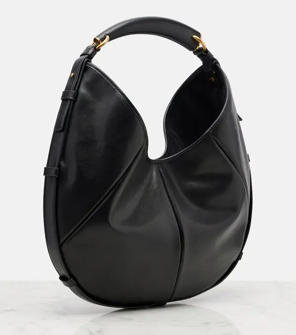 Saint Laurent Mombasa Medium Leather Shoulder Bag