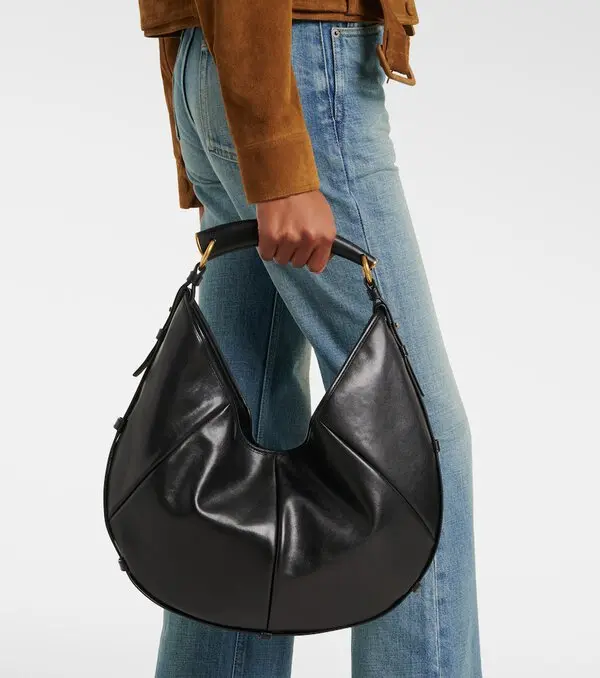 Saint Laurent Mombasa Medium Leather Shoulder Bag