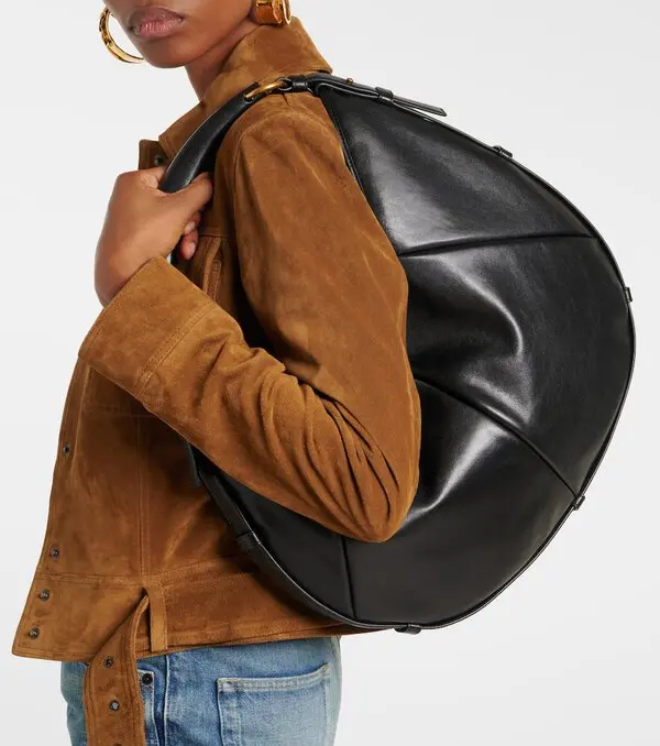 Saint Laurent Mombasa Medium Leather Shoulder Bag