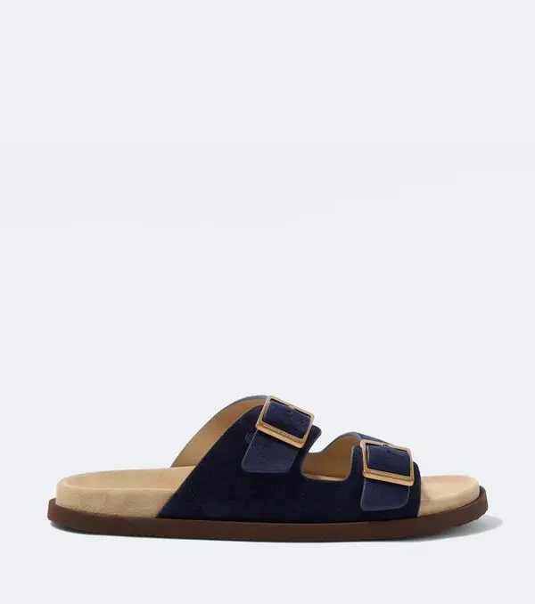 Brunello Cucinelli Suede Sandals - Blue