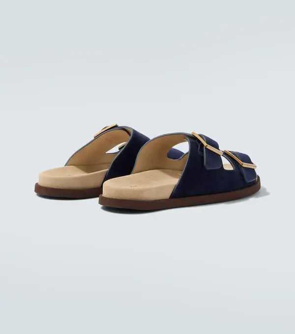 Brunello Cucinelli Suede Sandals - Blue