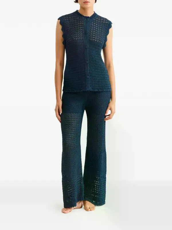 ERES Emblème Crochet Knit Trousers - Blue