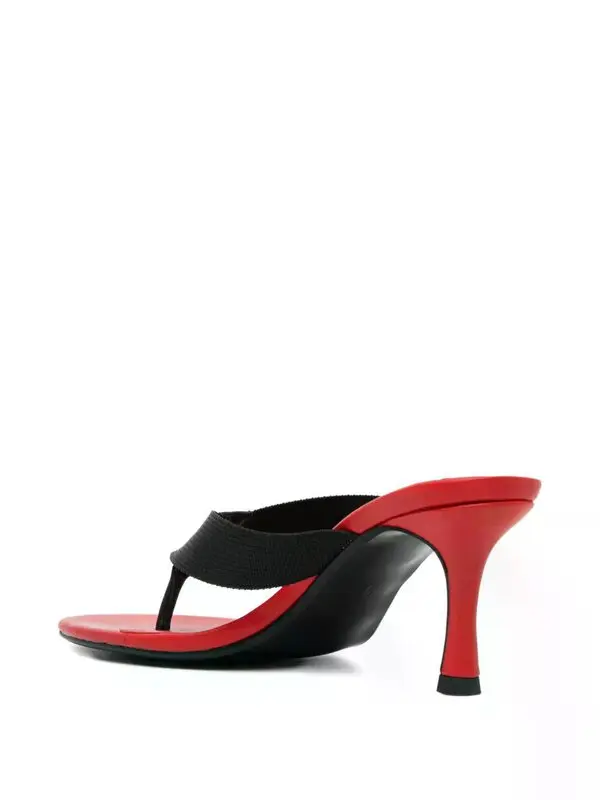 Senso Heeled Thong Sandals - Red