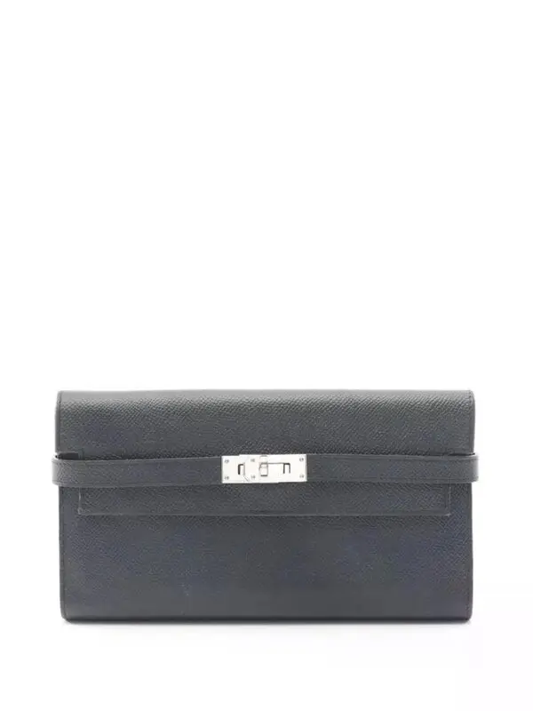 Hermès 2017 Kelly Bi-fold Wallet - Blue