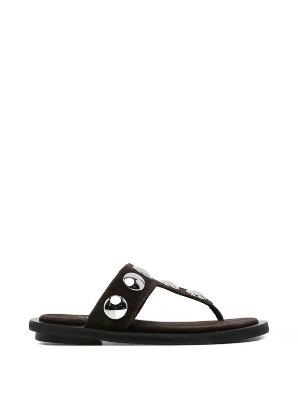 Senso Anna Ii Stud Embellished Thong Sandals - Brown