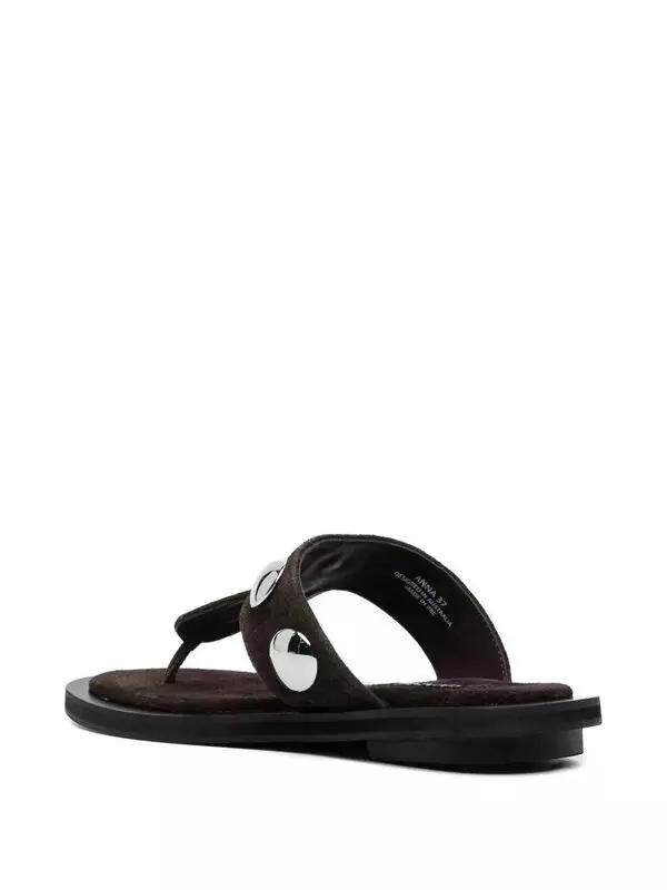 Senso Anna Ii Stud Embellished Thong Sandals - Brown