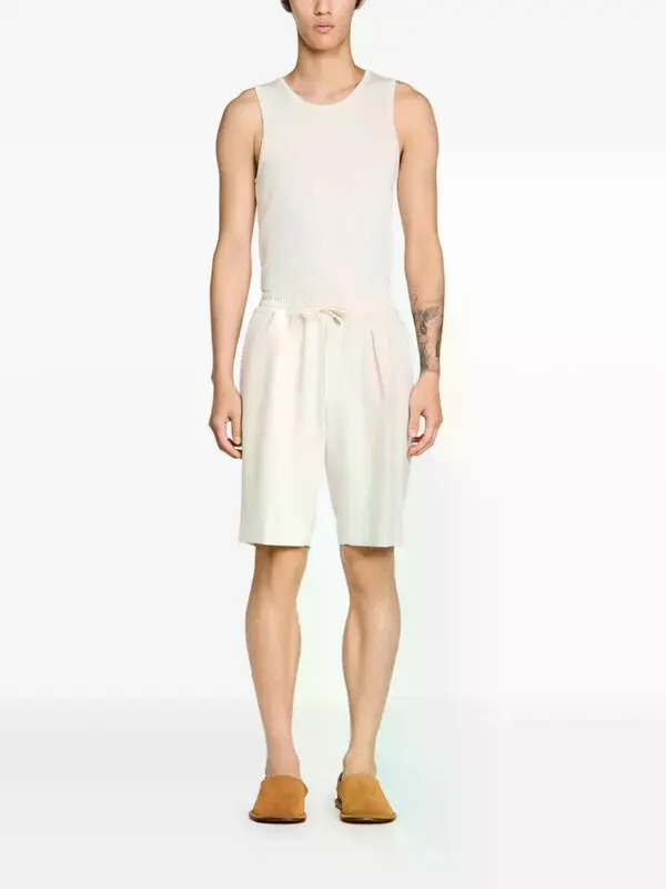 Sandro Jersey Bermuda Shorts With Drawstring