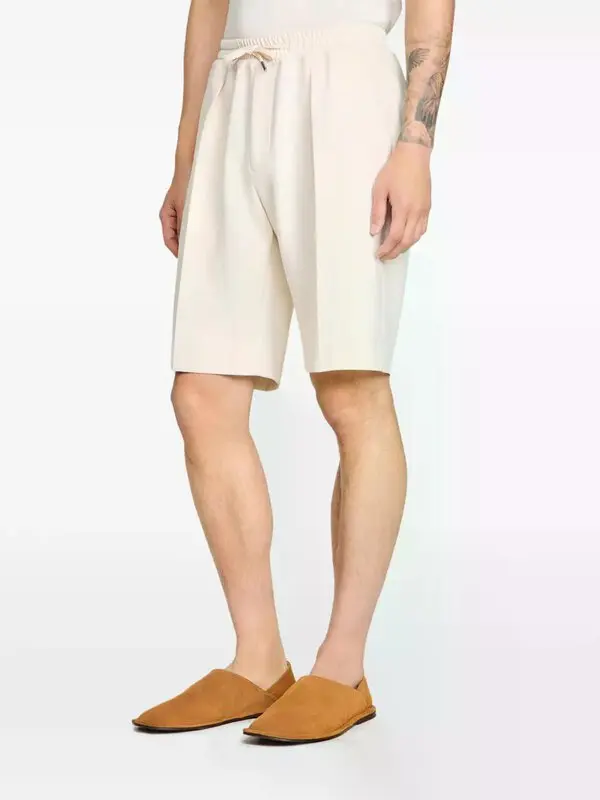 Sandro Jersey Bermuda Shorts With Drawstring
