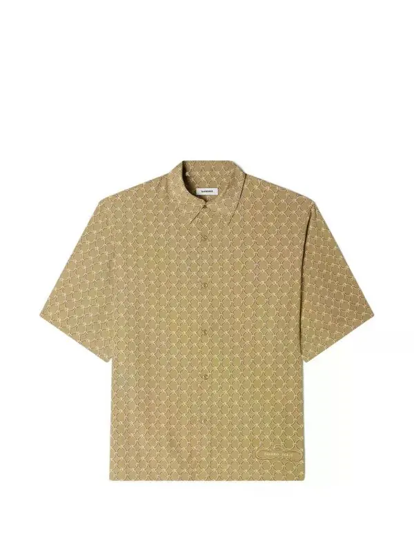 Sandro Loose-fit Chain Link Print Shirt