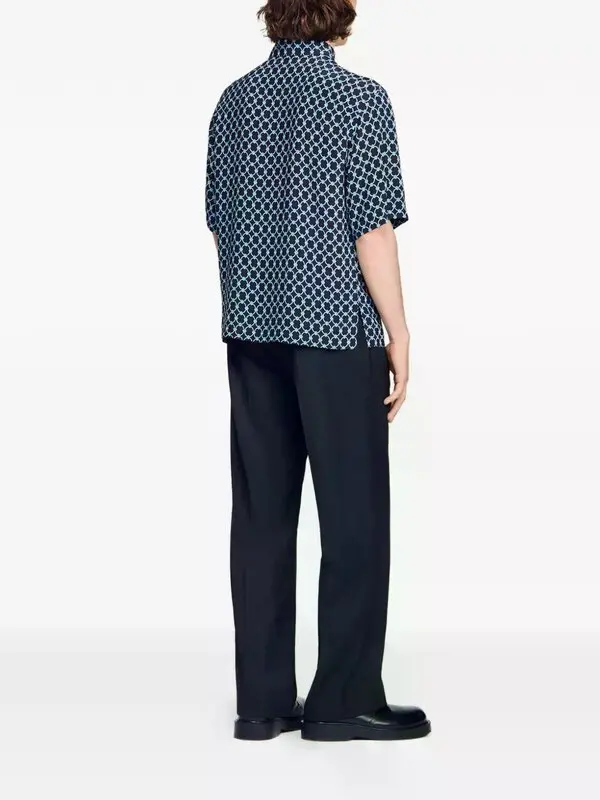 Sandro Link Print Loose-fit Shirt