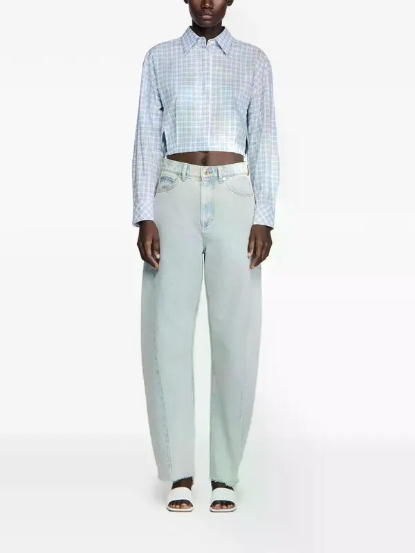 Sandro Faded Barrel Cotton Jeans