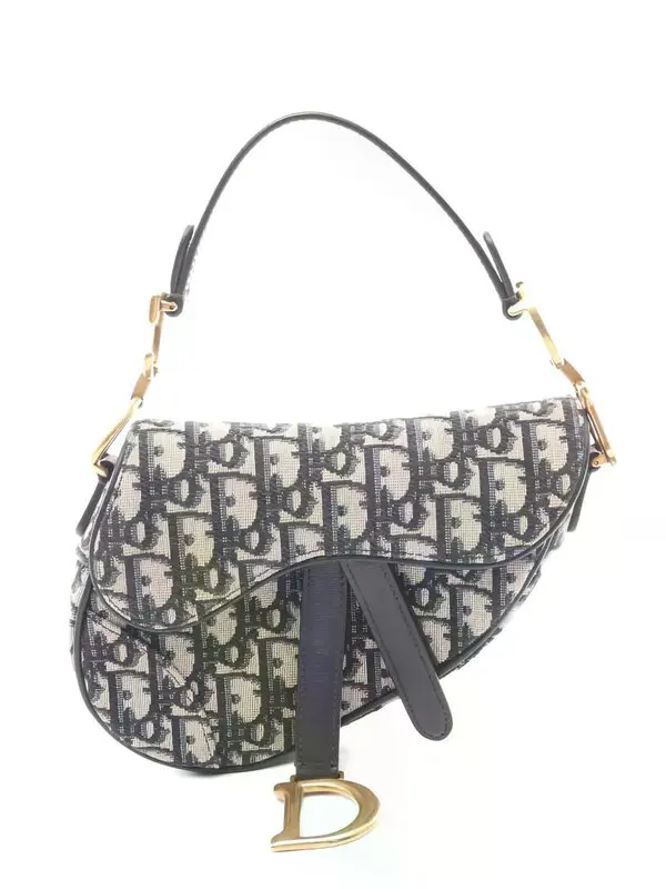 Dior 2010s Mini D-charm Shoulder Bag - Blue