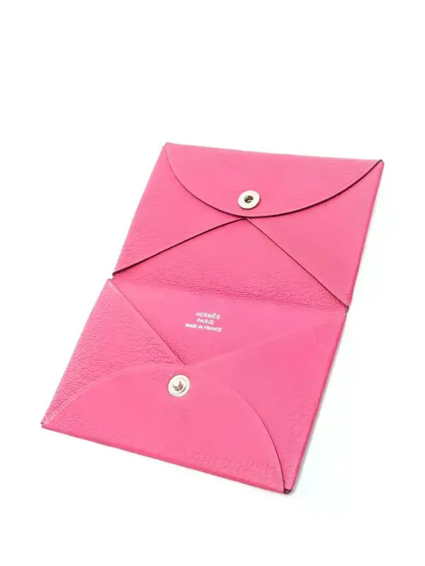Hermès 2007 Silver Hardware Coin Purse - Pink