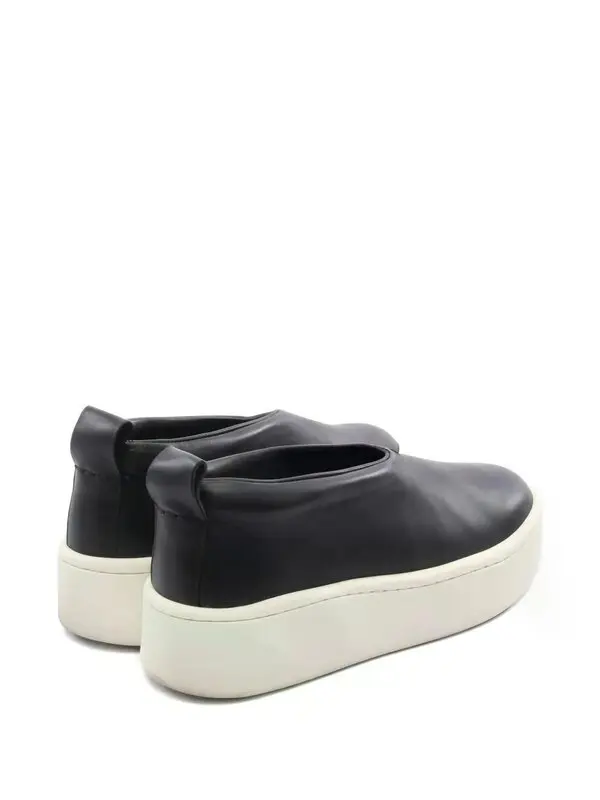 JIL SANDER Leather Platform Slip-on Sneakers