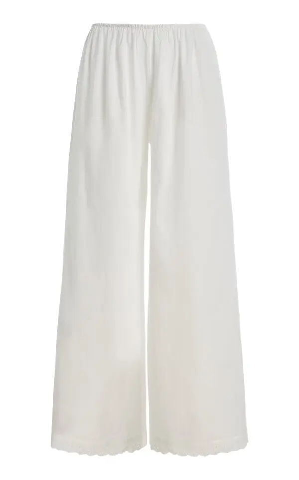 ELCE Lilya Cotton Pants - White
