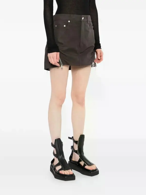 Rick Owens Bolan Banana Mini Skirt - Brown