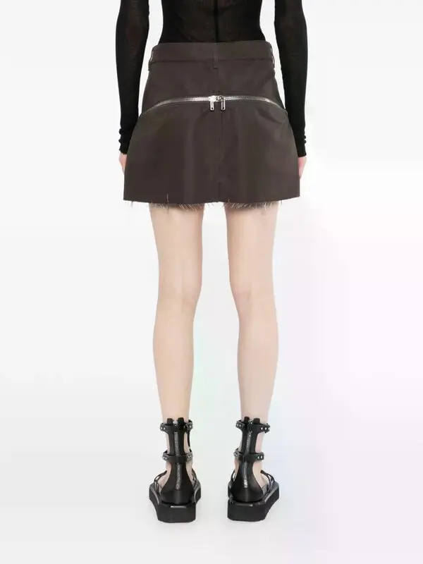 Rick Owens Bolan Banana Mini Skirt - Brown