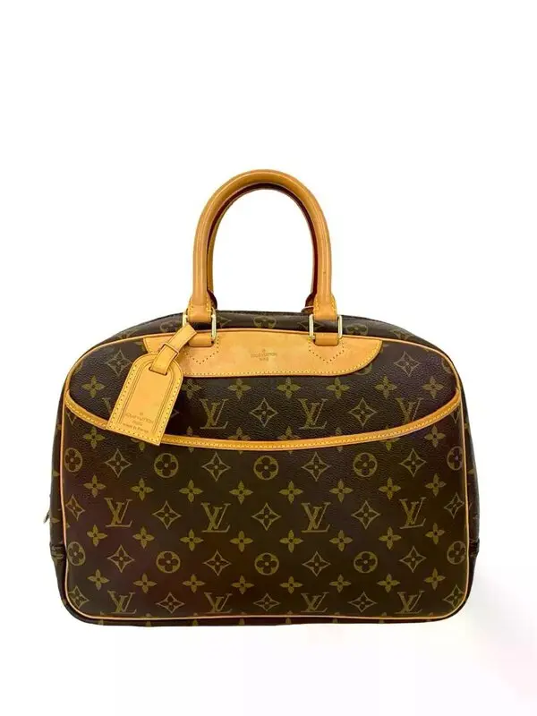 LOUIS VUITTON Monogram Deauville Handbag - Brown