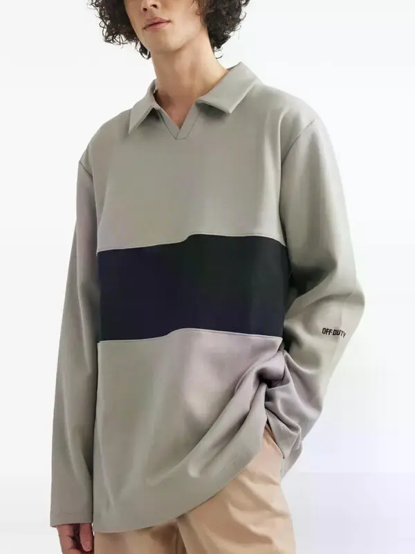 OFF DUTY Tape Pullover T-shirt - Grey