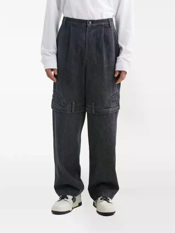 OFF DUTY Pleated Eararn Jeans