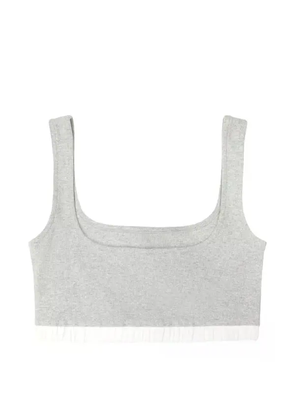 ENTIRE STUDIOS Ribbed Button-detail Bra