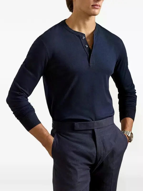 Ralph Lauren Purple Label Henley Long-sleeve T-shirt