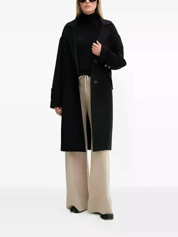 MARC AUREL Belted Buttoned Coat