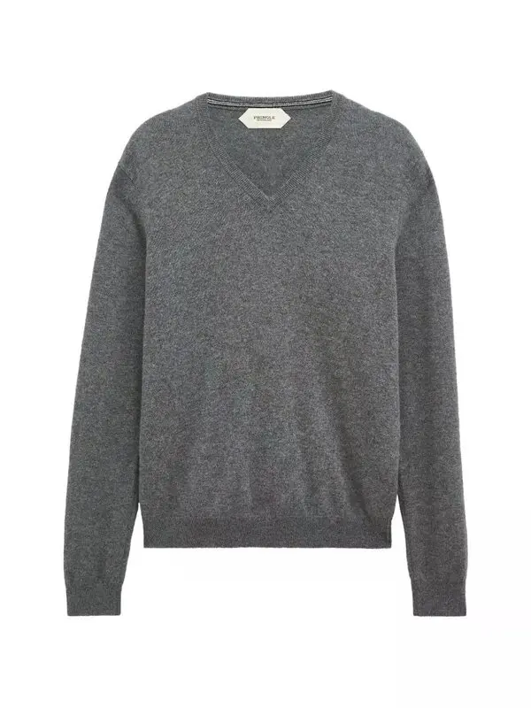 Pringle Of Scotland Cashmere V-neck Sweater - Grey