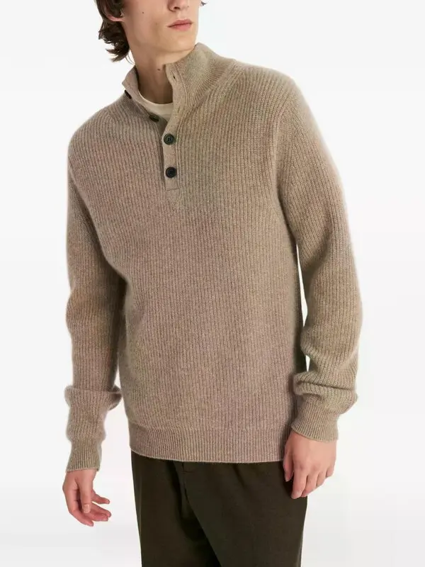 Pringle Of Scotland Ribbed Cashmere Turtleneck Sweater - Neutrals