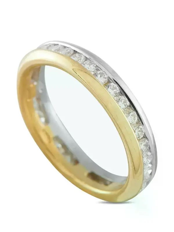 LB EXCLUSIVE 18k Yellow And White Gold Diamond Ring - Silver