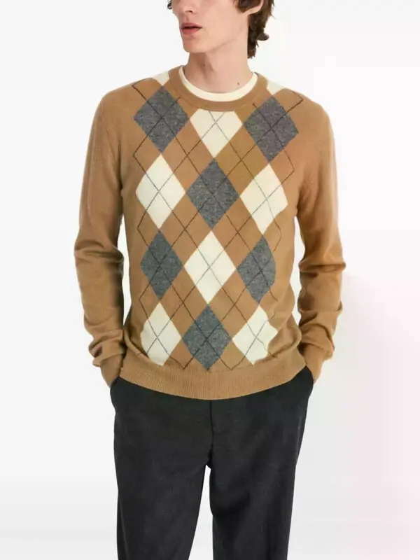 Pringle Of Scotland Argyle Crew Neck Sweater