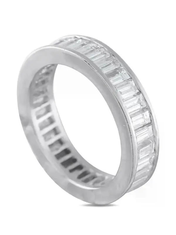 LB EXCLUSIVE 18k White Gold 3.0 Carat Baguette Diamond Eternity Ring