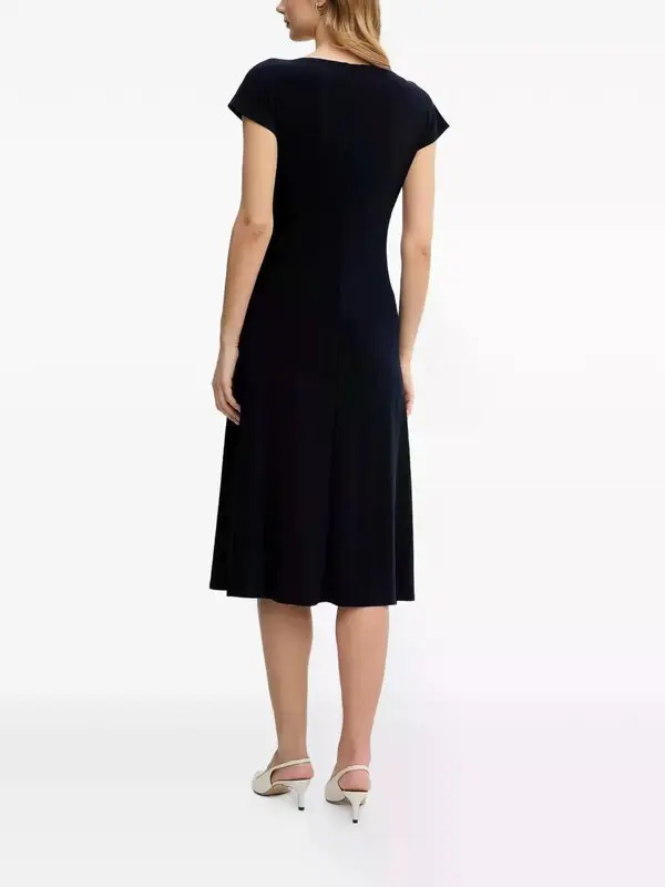 Joseph Ribkoff Twisted Midi Dress - Blue