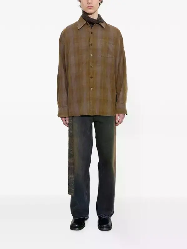 Our Legacy Borrowed Checked-pattern Shirt