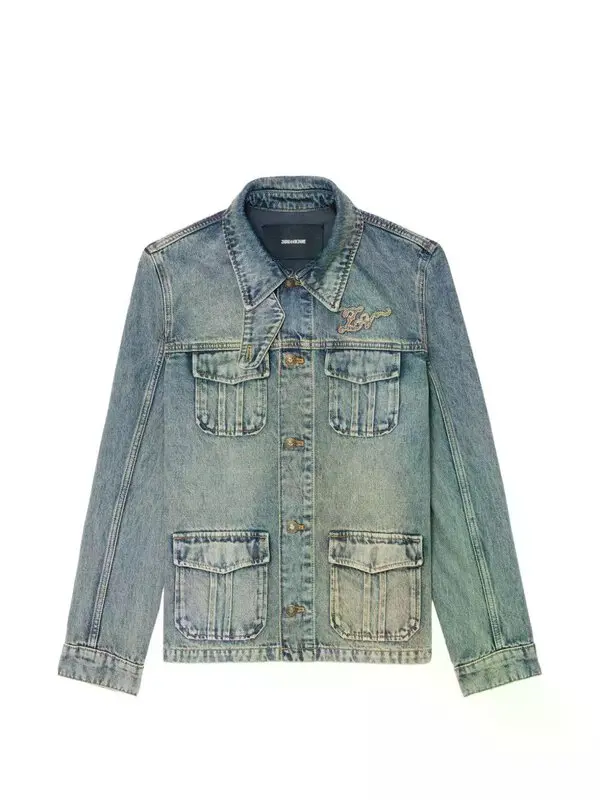 Zadig&Voltaire Pocket Denim Jacket - Blue