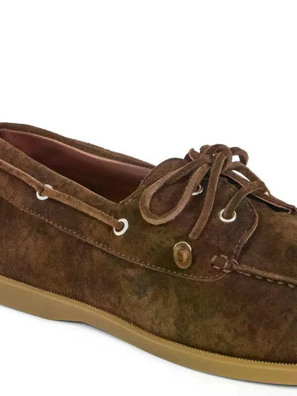 Etro Suede Boat Shoes